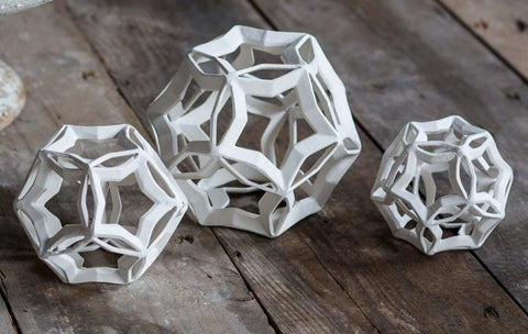 White Geometric Balls – English Country Home