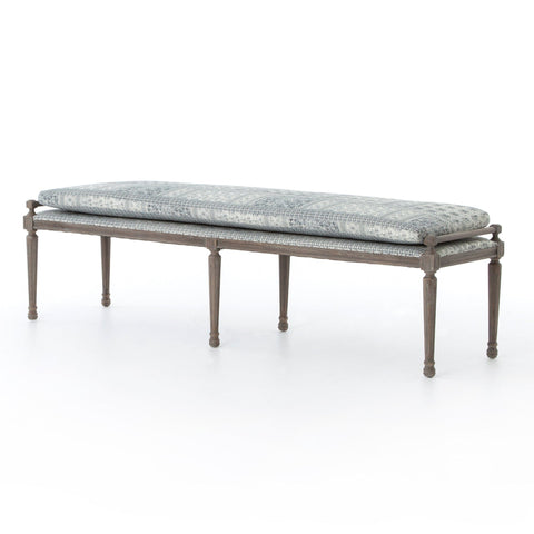 Long Bench with Pillow Top – English Country Home