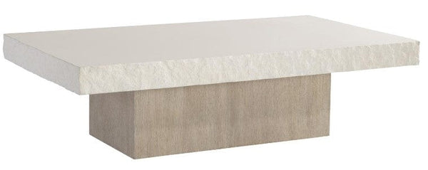 Bernhardt Wood and Rough Edge Cast Concrete Cocktail Table – English ...