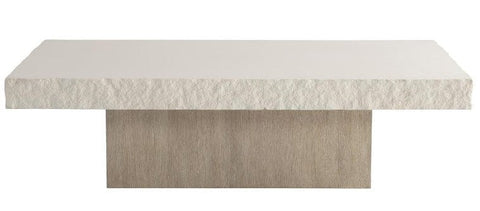 Bernhardt Wood and Rough Edge Cast Concrete Cocktail Table – English ...