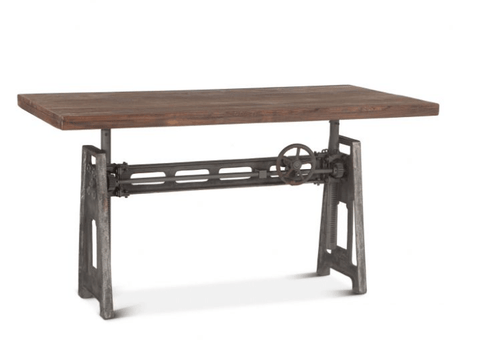 Industrial Style Desk with Crank – English Country Home