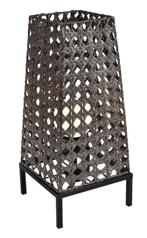 32" Outdoor Rattan Table Lamp – English Country Home