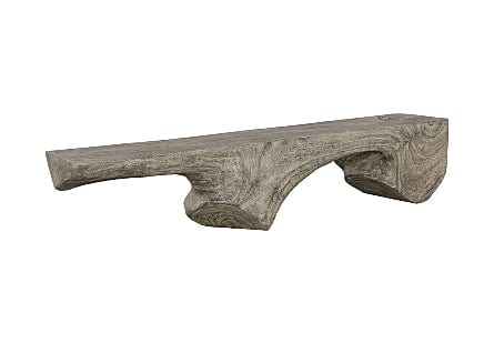 Natural Wood Free Form Bench in Natural Solid Wood – English Country Home